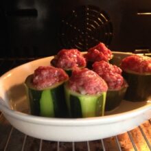 Gefüllte Zucchini mit Hack - Kinder, kommt essen!