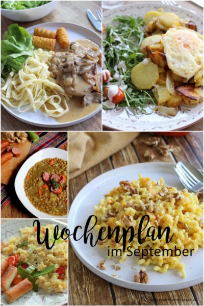 Wochenplan KW 37 (2023) - Tolle Rezepte für Kinder