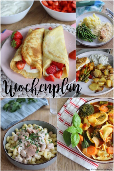 Wochenplan KW 18 (2024) - Rezepte für Kinder und Familien